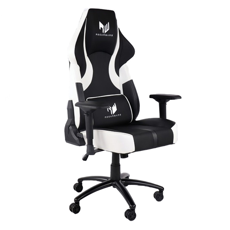 Rogueware Rally Gaming Chair - Black with White | Nanodog.net